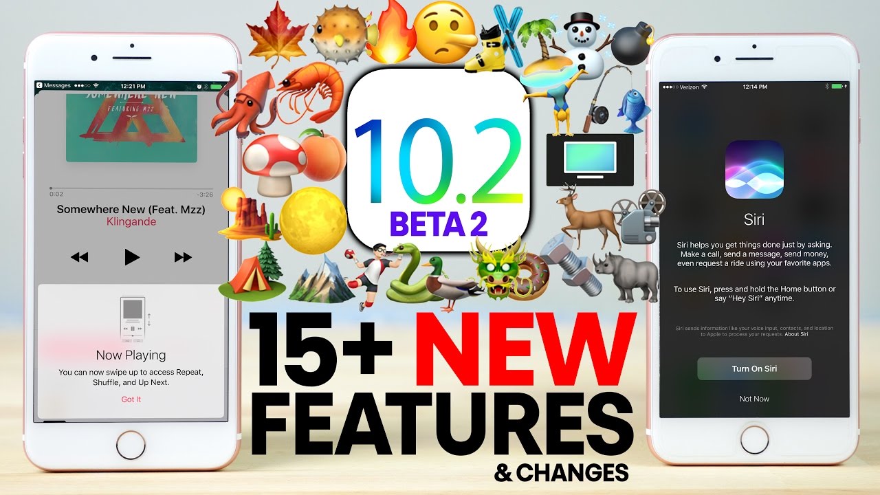 iOS 10.2 Beta 2 - 15+ New Features Review! - YouTube