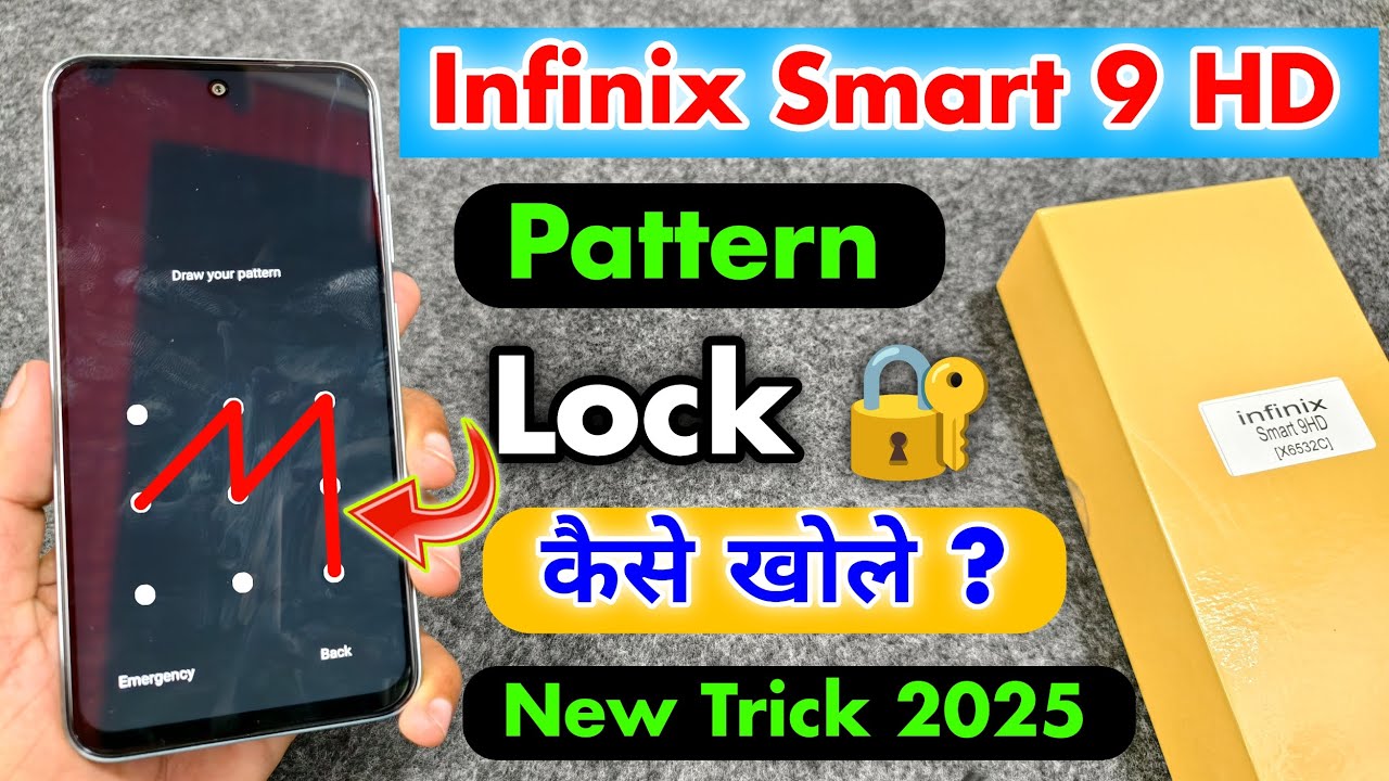 Infinix Smart 9 HD Forgot Pattern Lock || Infinix Smart 9 HD Pattern ...