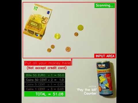 Jsims Bill Counter - OpenCV - Python - YouTube