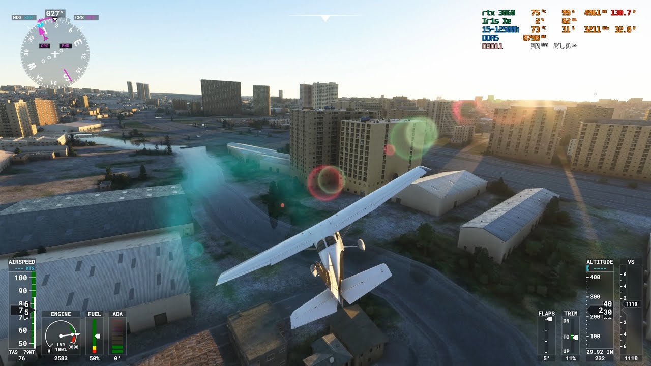 Microsoft Flight Simulator 2020 / RTX 3060 laptop / 2k high / DDR5 / i5 ...