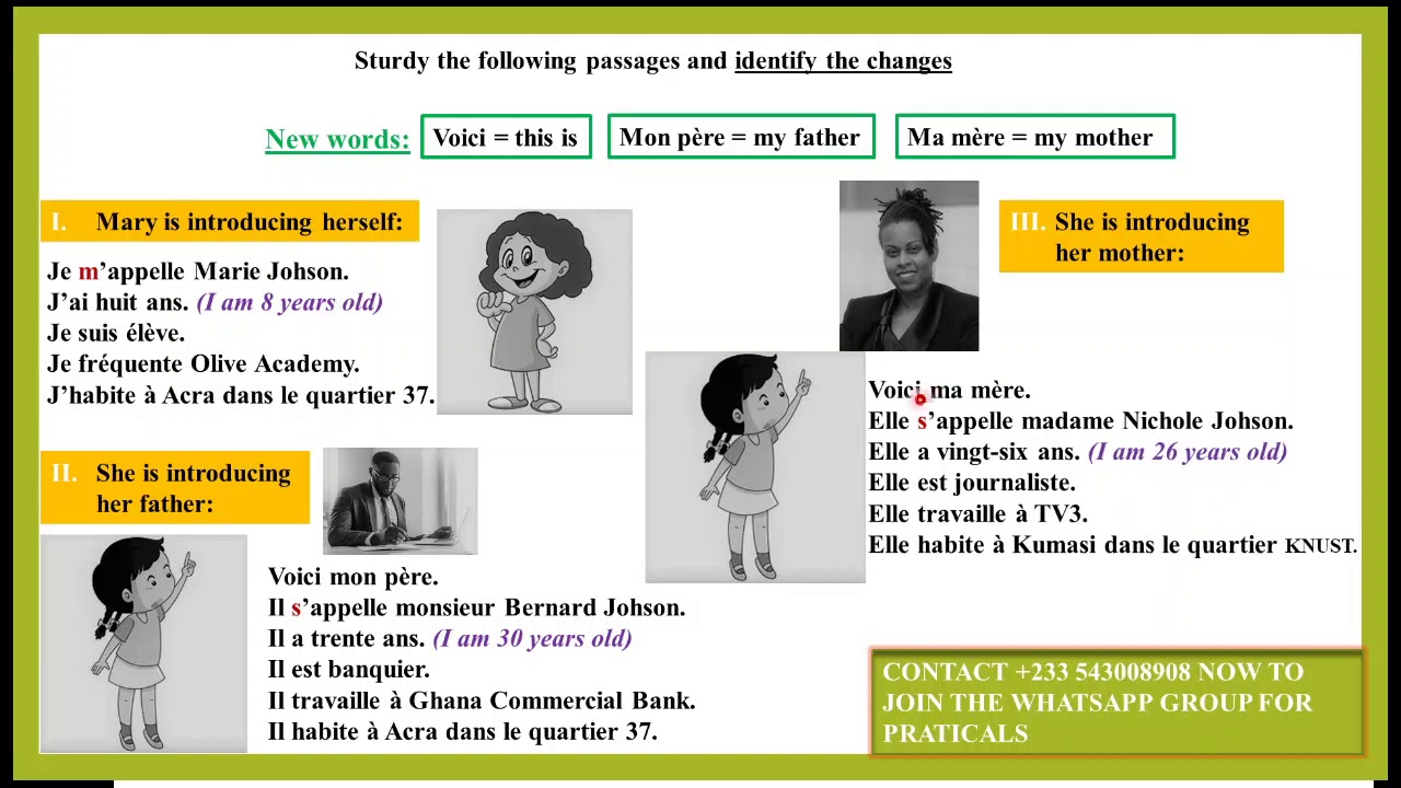 PRÉSENTER UNE PERSONNE (PRESENT SOMEONE IN FRENCH) - YouTube