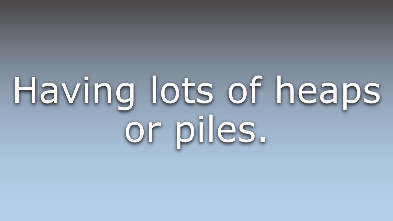 What does Heapy mean? - YouTube