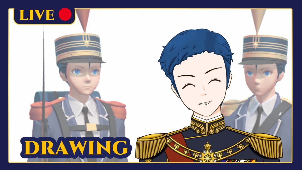 [Live🔴] Drawing a New Guard Regiment [Drawing] - YouTube