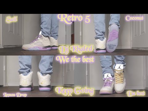 Air Jordan × Dj Khaled Retro 5: We The Best Keep Going Sail # ...