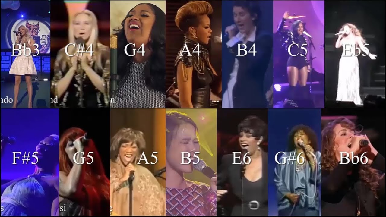 One Female Singer to Each Note (G2-D7) - YouTube