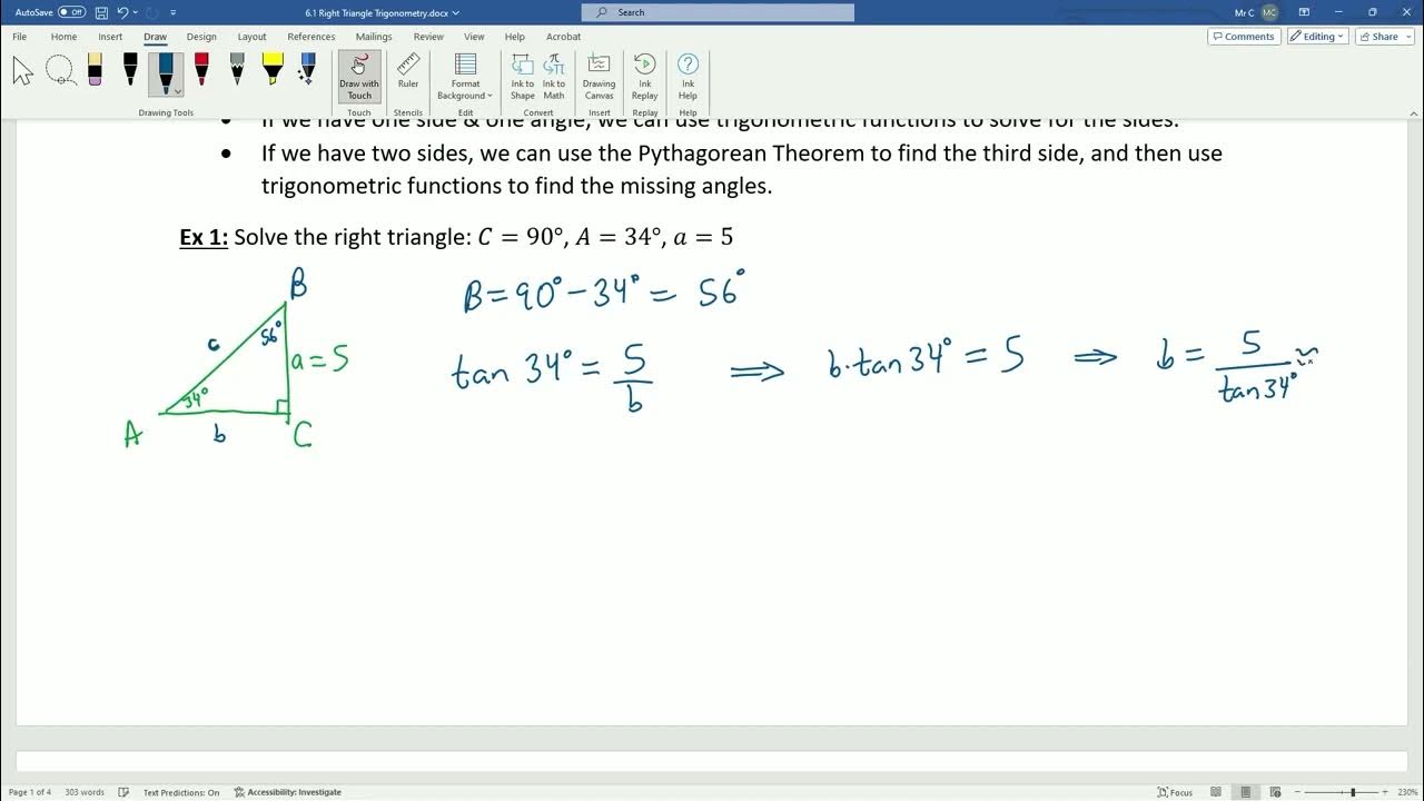 Right Triangle Trigonometry - YouTube