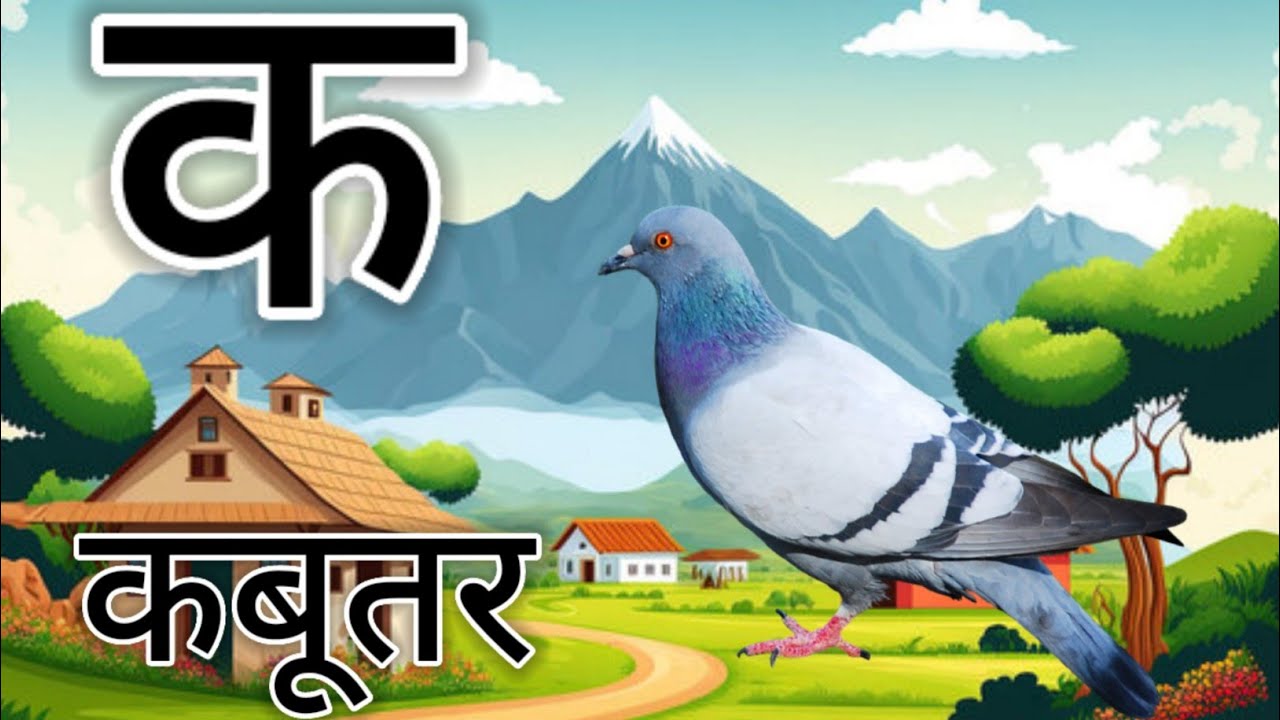 K se Kabutar KH se Khargosh, K Kh G Gh। हिंदीस्वरव्यंजन,अ से अनार ...