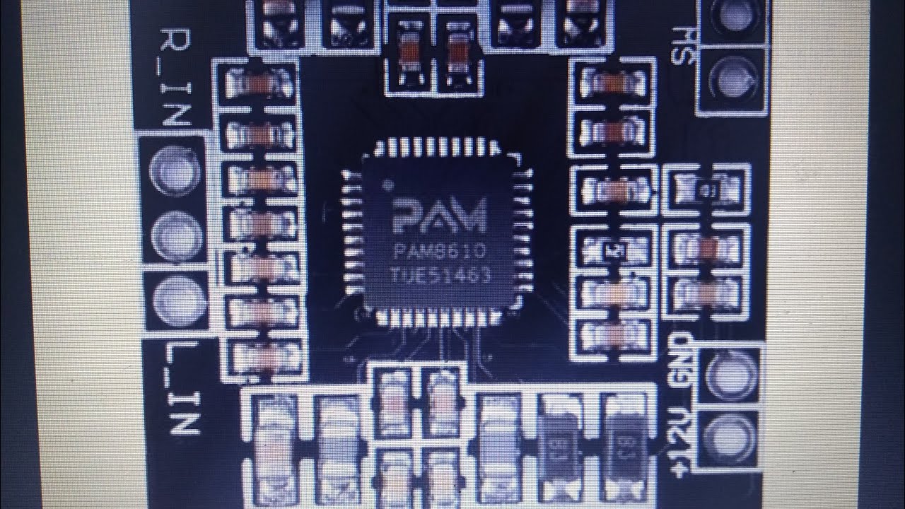 pam8610 en 9 volt. Amplificador D. - YouTube