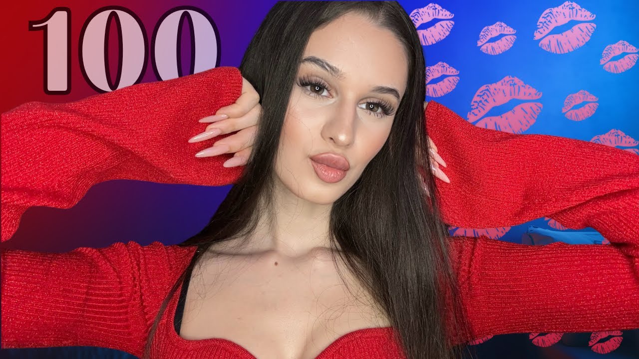 ASMR • 100 Kisses for You 💋 (No Counting) - YouTube