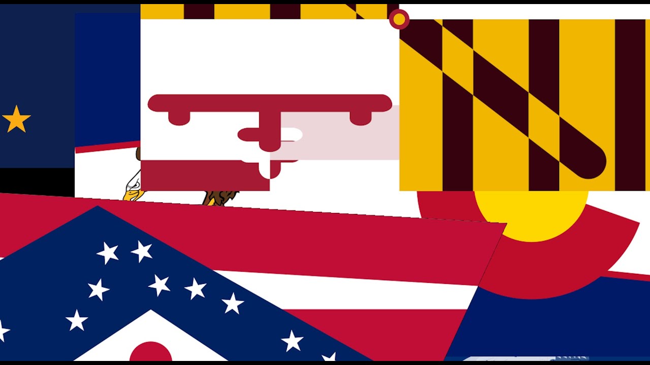 The Animated State Flags of America [Updated for Mississippi!] - YouTube