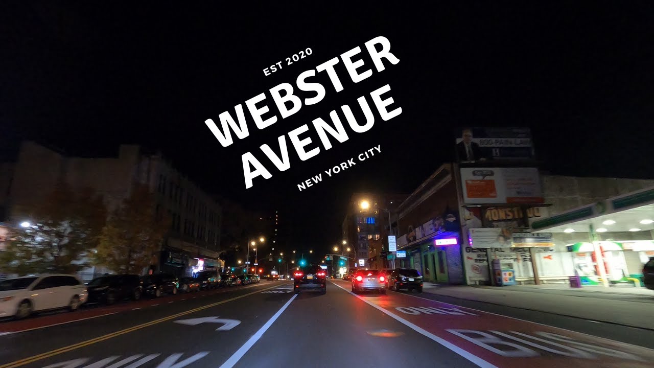 Webster Avenue & Melrose Avenue Bronx New York City (NYC) Night | USA ...