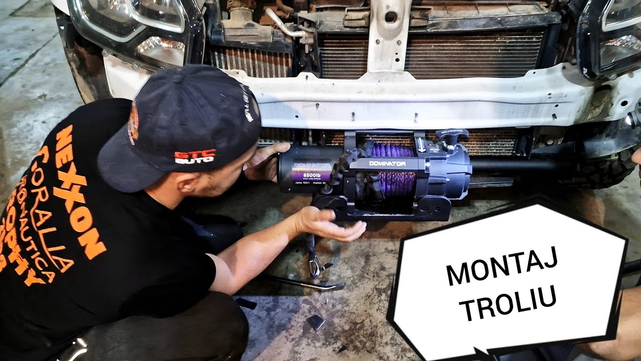 Montaj Troliu 8500lbs la Duster - YouTube