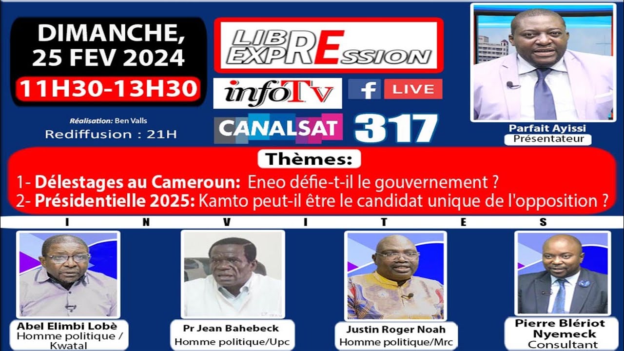 LIBRE EXPRESSION DU 25 FÉVRIER 2024 - YouTube