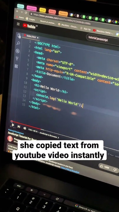 Bow you can copy codes easily from Youtube #coding - YouTube