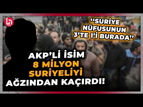 AK Partili isim ağzından kaçırdı: Türkiye'de 8 milyon Suriyeli mi var? İşte kafa karıştıran sözler