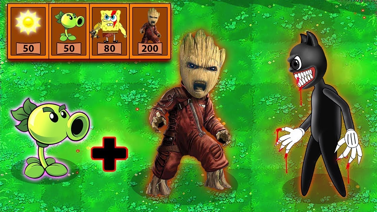 Peashooter + Batman + Iron man 💚 Plants vs Zombies Fusion Animation ...