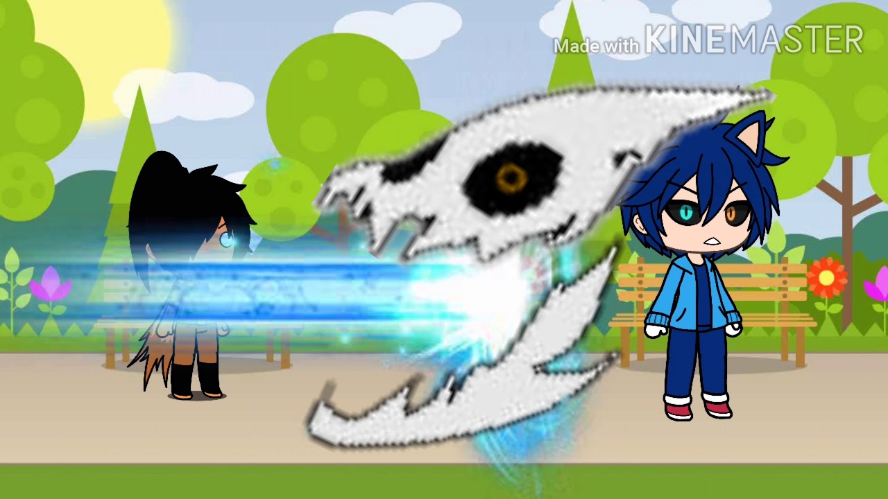 Gacha life Gaster blaster test - YouTube