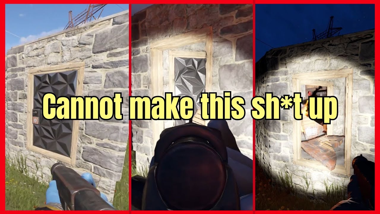 THREE DOORS FOR THIS BS!!! (FIRST RUST RAID) - YouTube