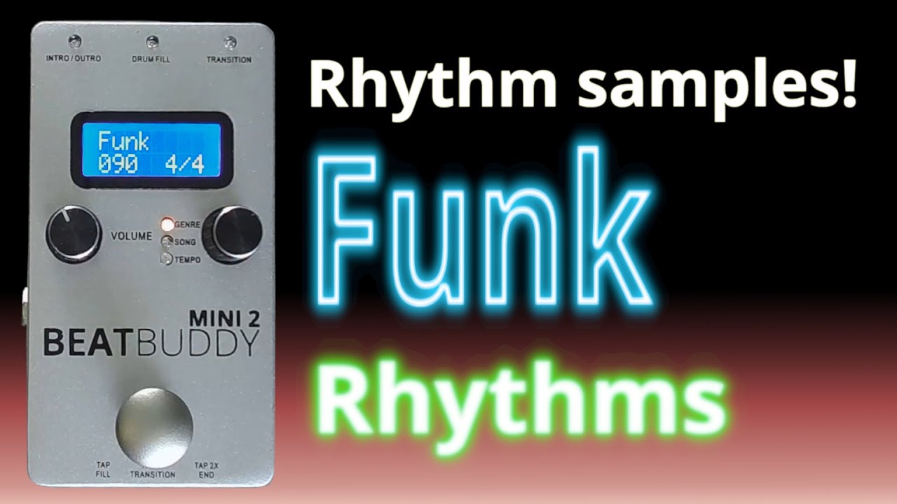 BeatBuddy Mini 2 - Funk rhythms - YouTube