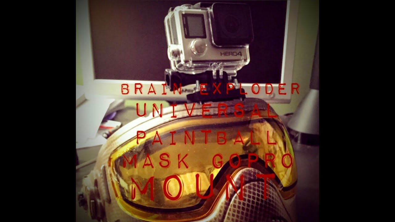 GoPro On a Save Phace! | BrainExploder Universal Paintball Mask Mount ...