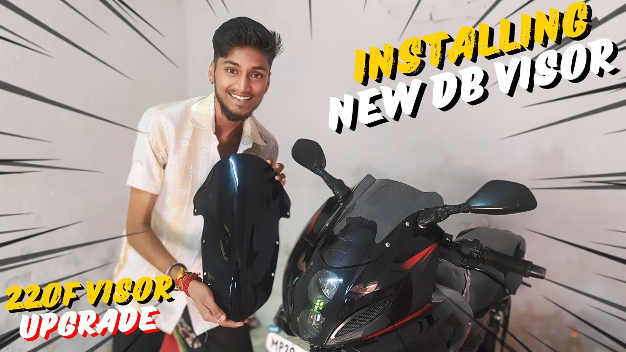 220F Visor Upgrade | bubble visor 220 | 220F Modification | Step-by ...