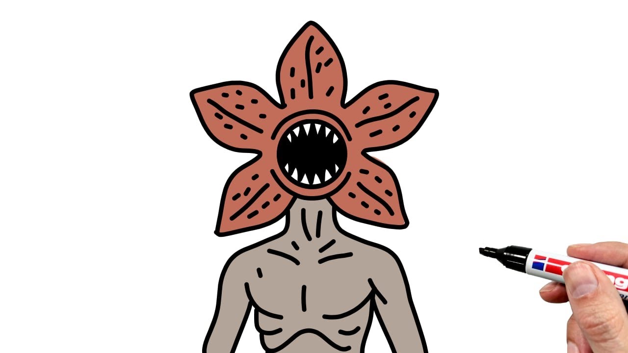 How to Draw Demogorgon From Stranger Things - YouTube