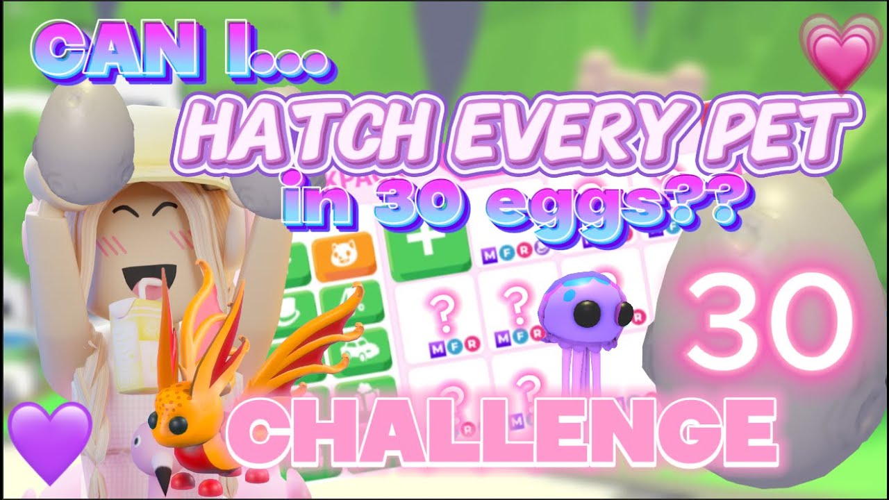 SEEING IF I CAN HATCH *ALL* MOON EGG PETS🐶 (in 30 eggs, if not theres a ...