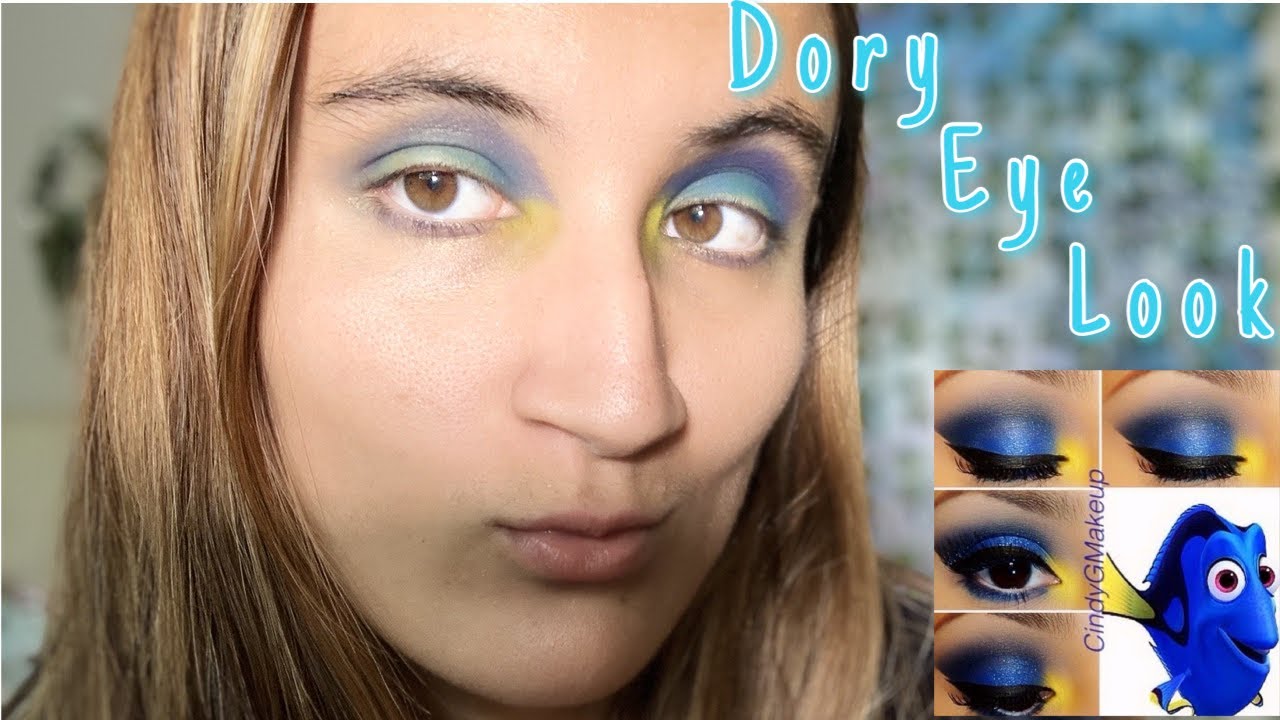 Dory Eye Makeup | Under the sea themed - YouTube