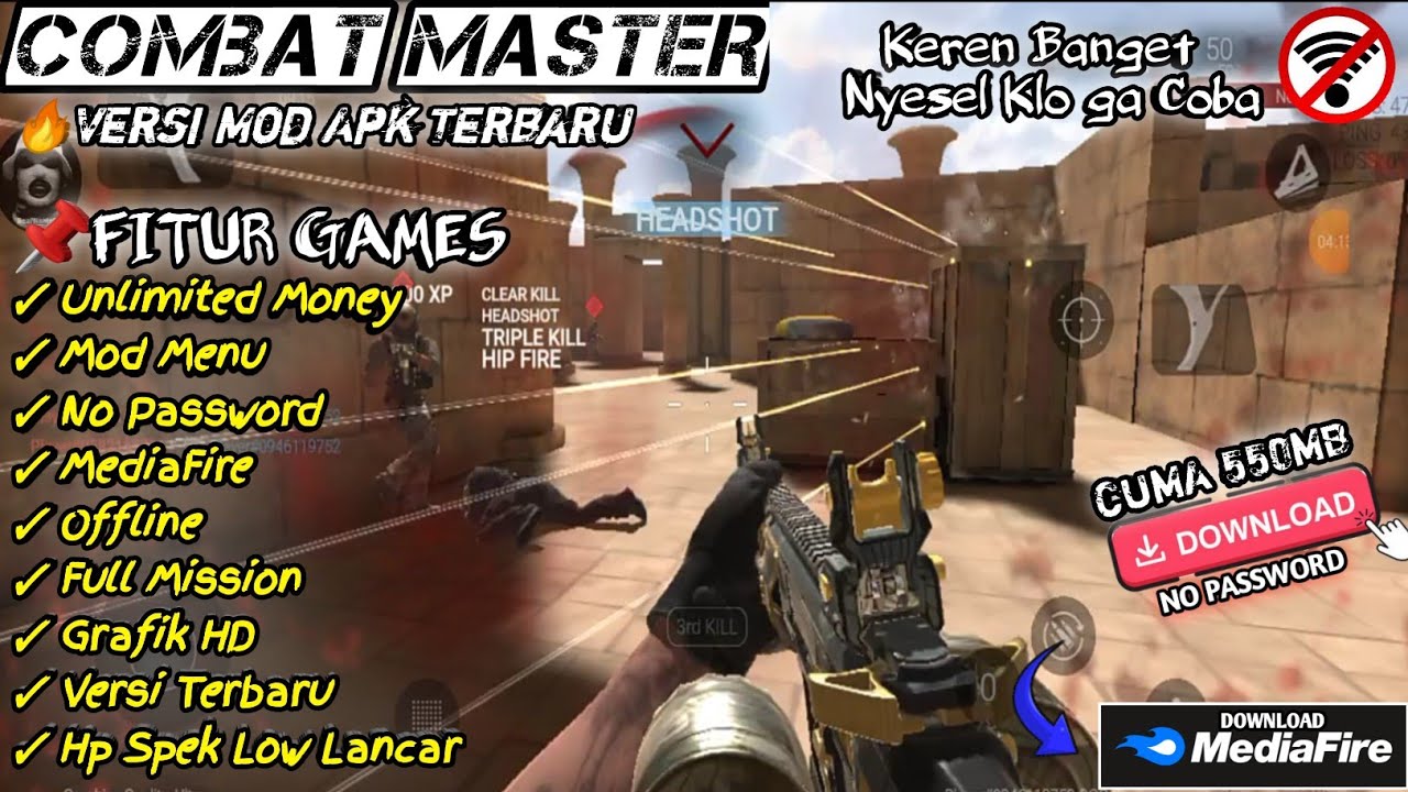 Combat Master Mod Menu Terbaru, Game Fps Grafik Ultra Hd - YouTube