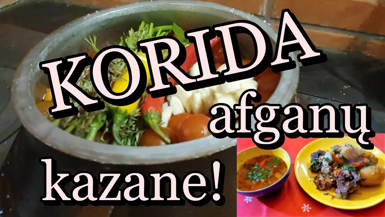 Jaučio uodega afganų kazane - YouTube