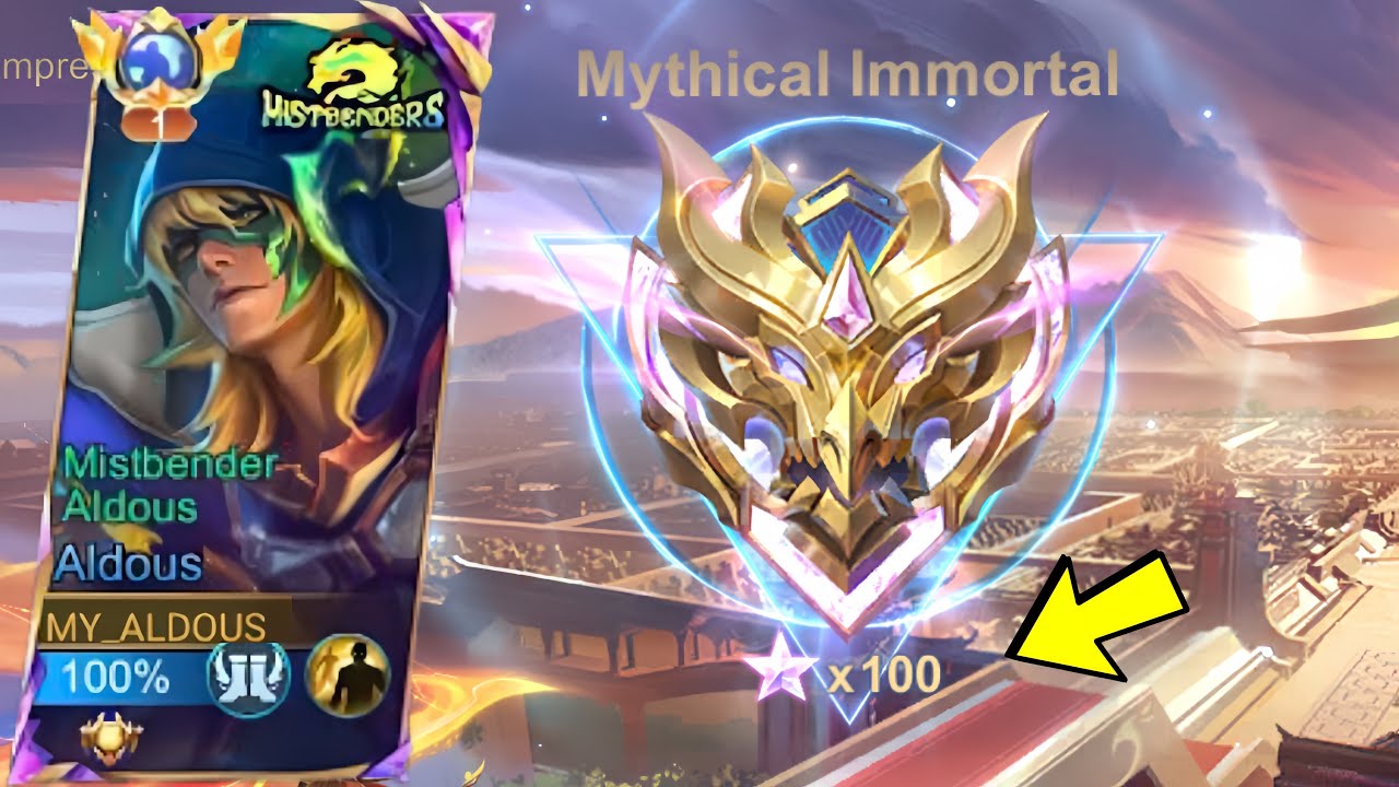 I REACHED MYTHIC IMMORTAL WITH ALDOUS ONLY! (FULL GAMEPLAY) - YouTube