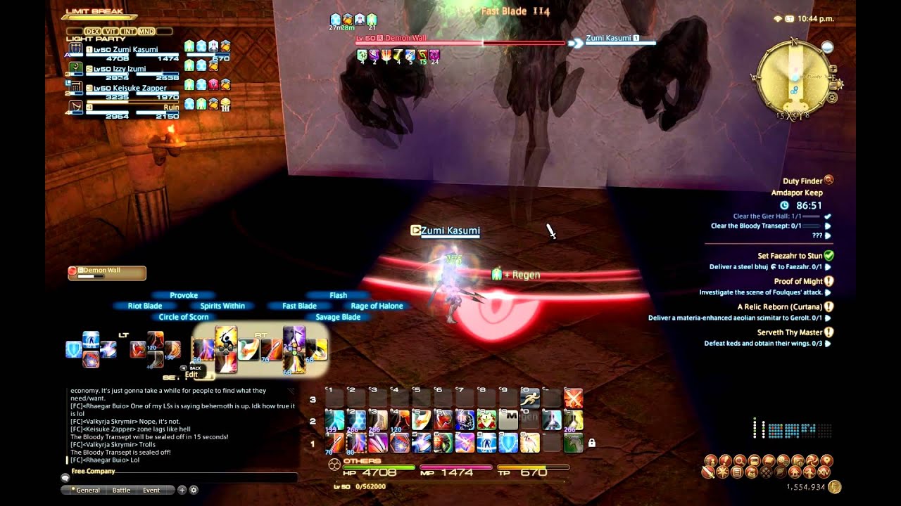 FFXIV:ARR - Amdapor Keep - Demon Wall - YouTube