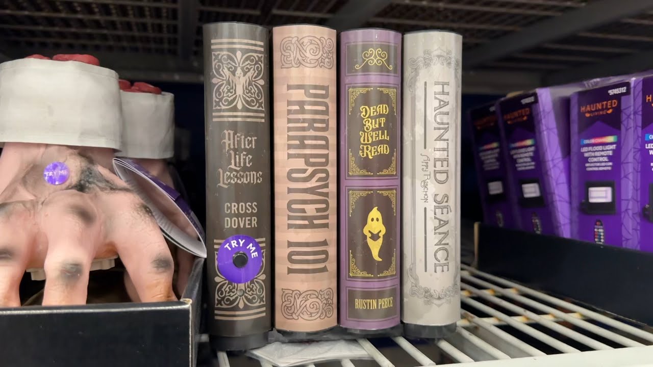 Animated Haunted Books | Gemmy Halloween 2025 - YouTube