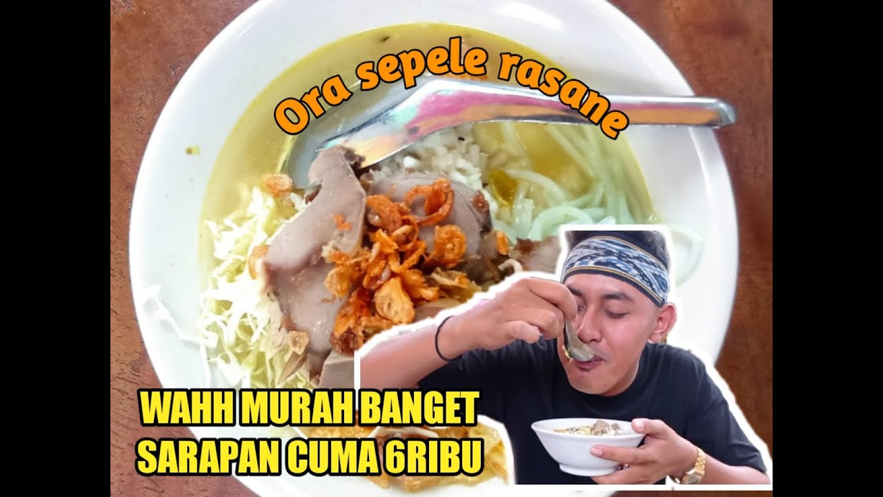 KULINER BLITAR!!!! SOTO MENTHOK PAK PUR CUMA 6 RIBU RASA DIJAMIN ORA ...