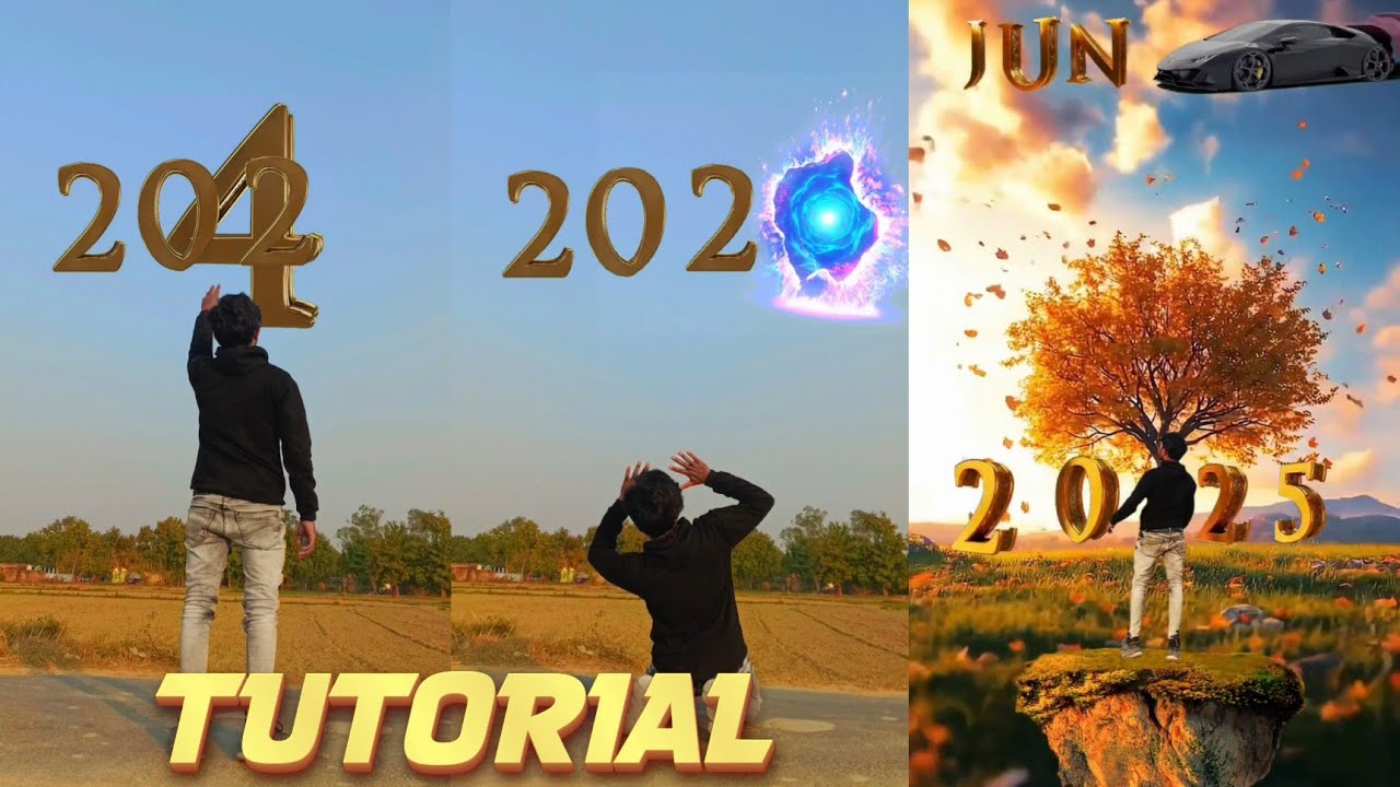 Tutorial Happy New Year 2025 Video Editing || 2025 Video Editing VFX Tutorial | Tech Arman - YouTube