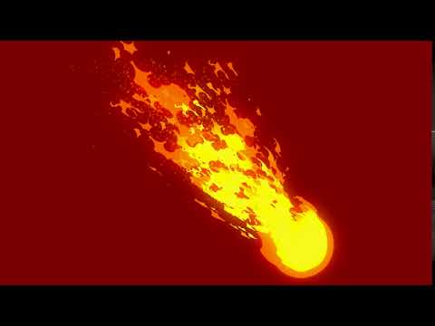 2D stylized fire ball - YouTube