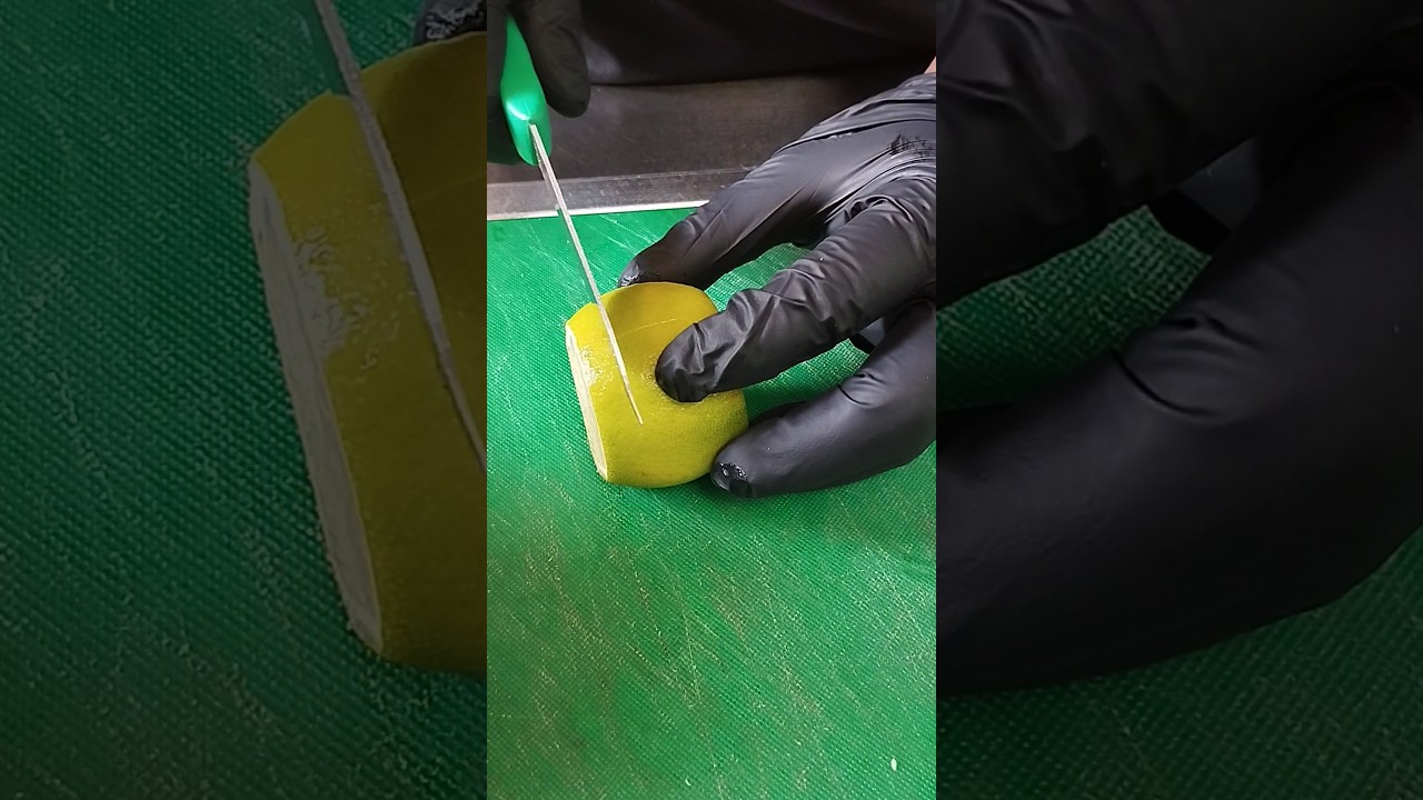 how to cut lime wheels for cocktail garnish - YouTube