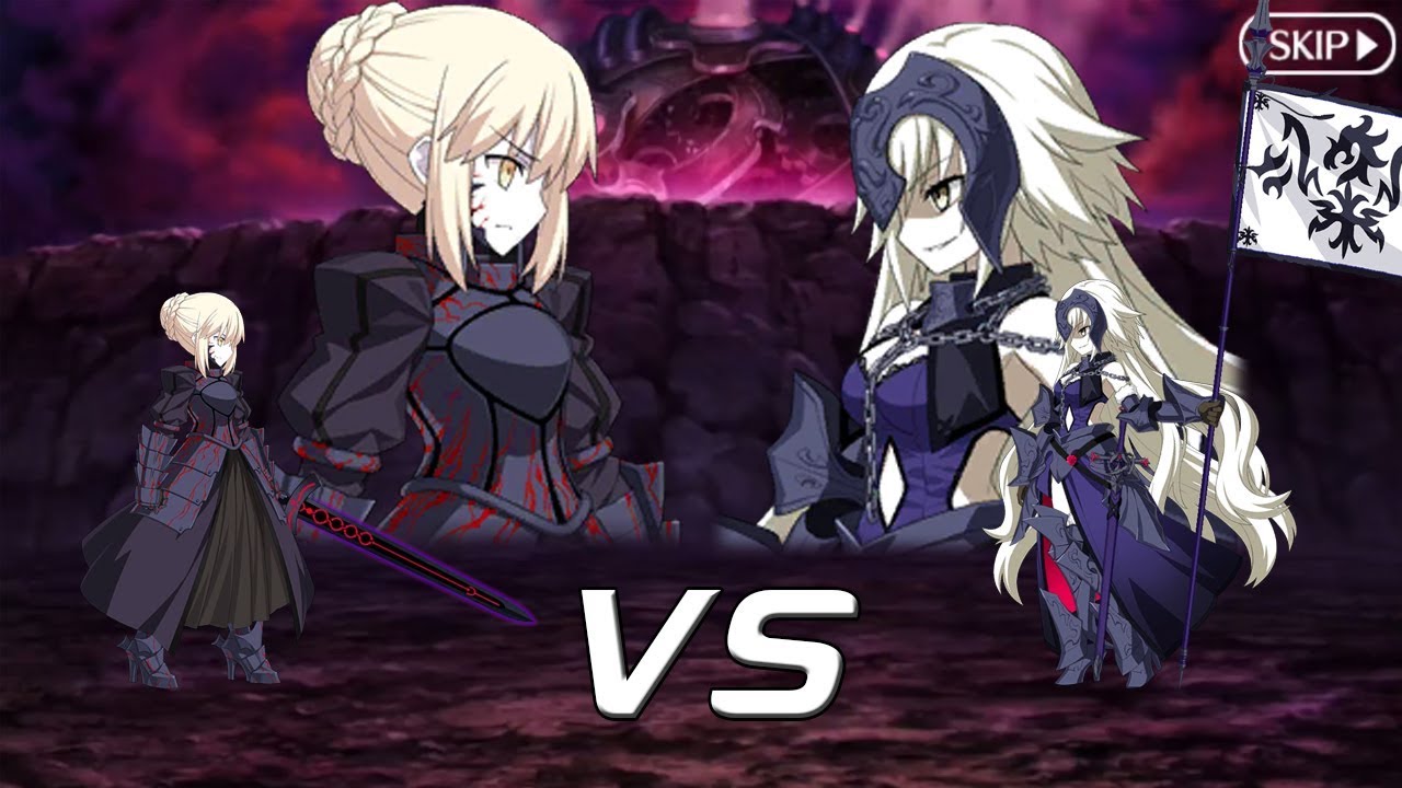[Fate/Grand Order] - Duelo de Alters / Jeanne vs Artoria - Saber Alter ...