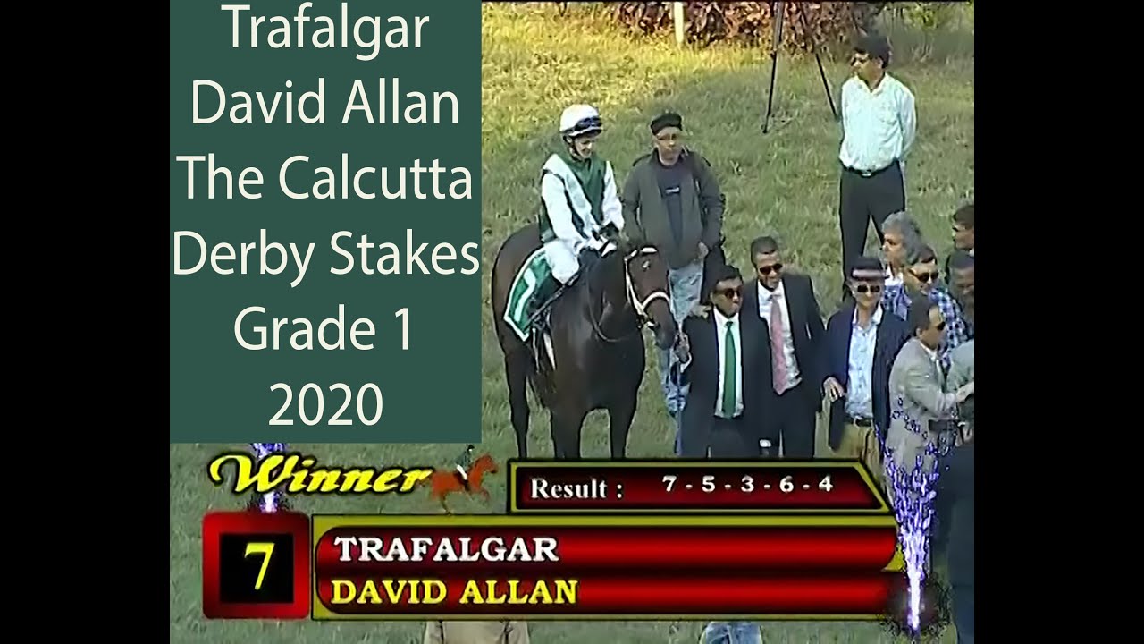 Trafalgar with David Allan up wins The Calcutta Derby Stakes Gr 1 2020 ...