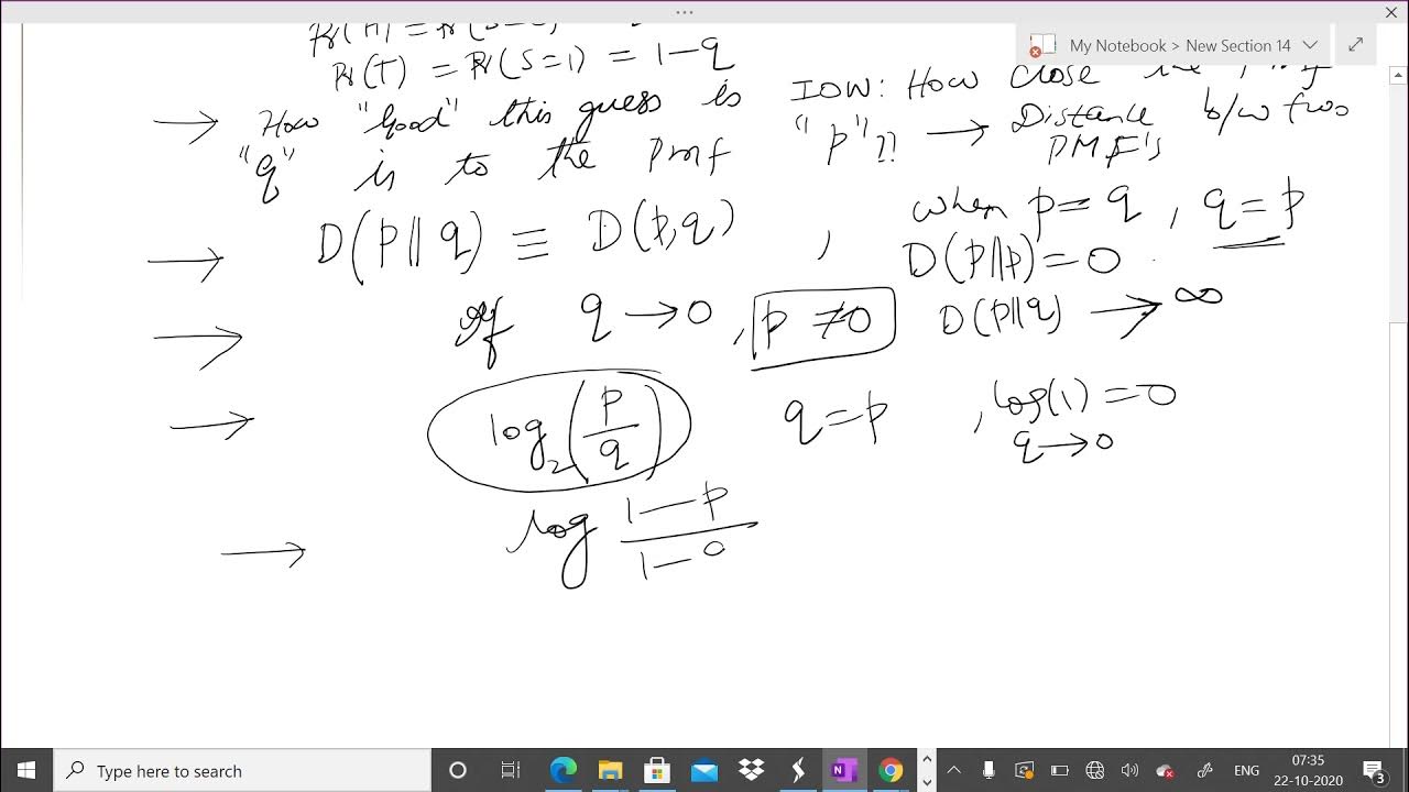 Information Theory: (Lecture 2): Kullback Leibler (KL) Divergence - YouTube