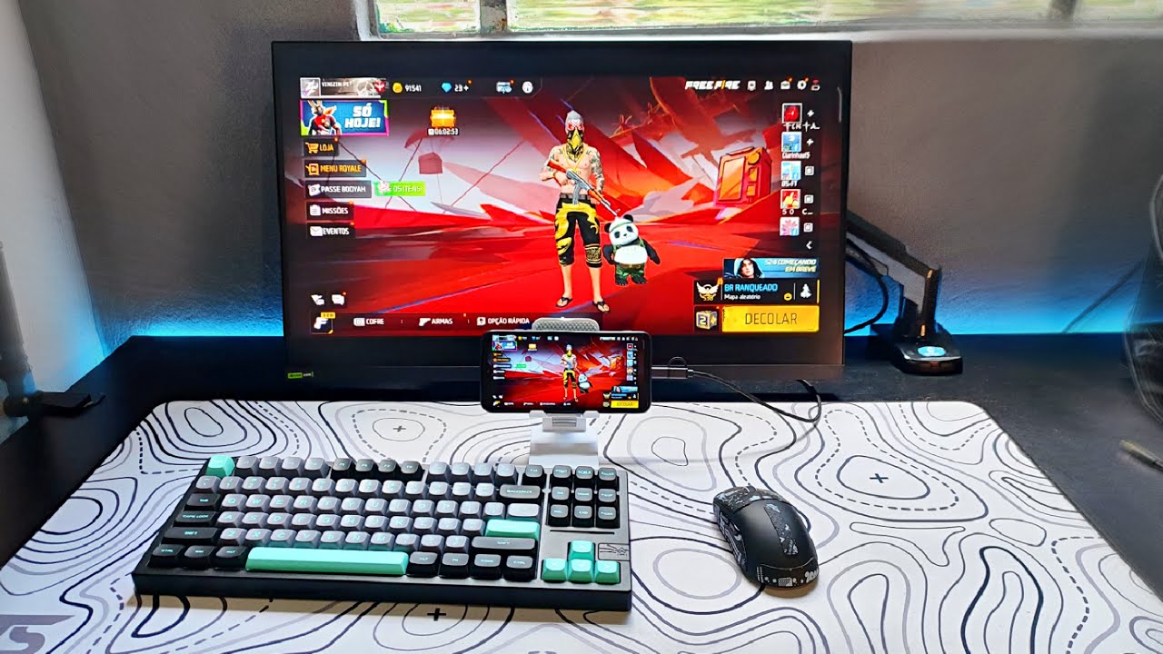 PRA QUE PC GAMER? MONTEI MEU SETUP MOBILADOR NO MONITOR - YouTube