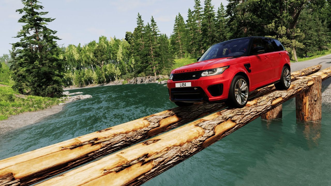 Can They Survive This Log Bridge? - BeamNG DRIVE | BeamNG JAM - YouTube