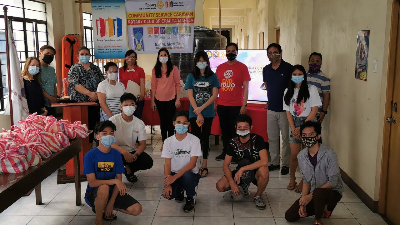 ROTARY CLUB OF ERMITA SCHOLARSHIP, DRRM EQUIPMENT AND WATER TANK ...