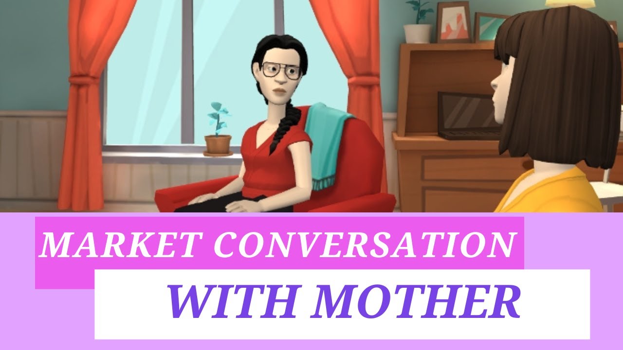 Mother's Day - Caring mother| Learn English | Market talk with mother ...