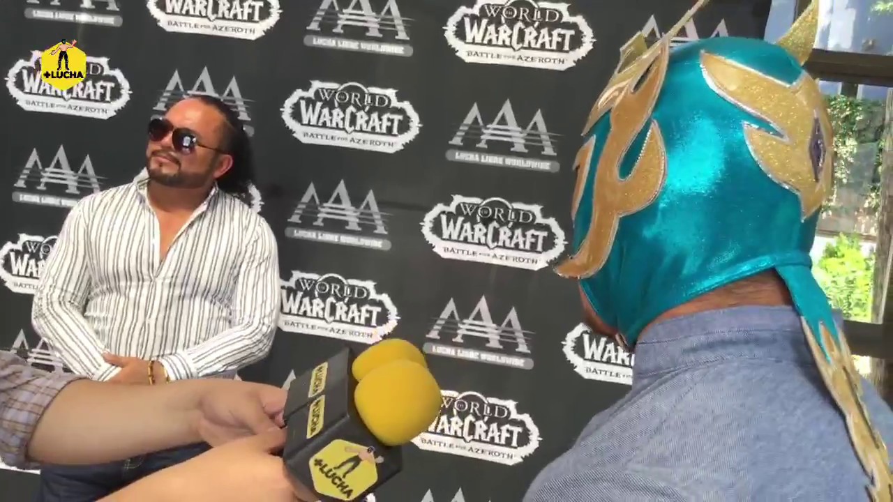 Golden Magic encaró a Rey Escorpión en el día de medios de AAA y Lucha ...