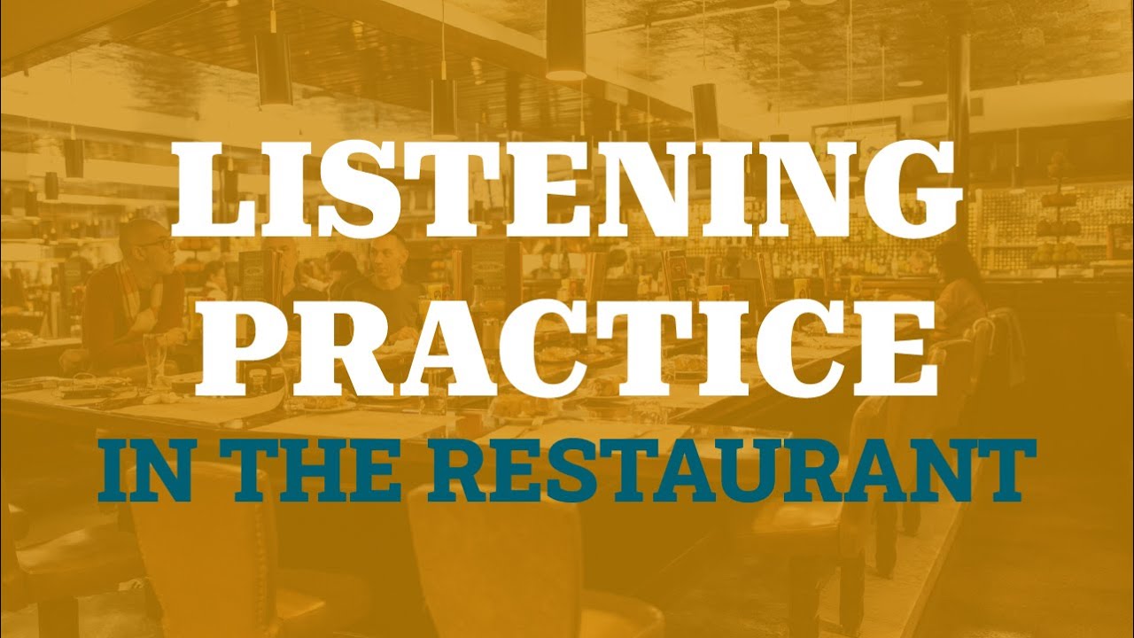 Listening Practice - In the restaurant (B1 Level) - YouTube
