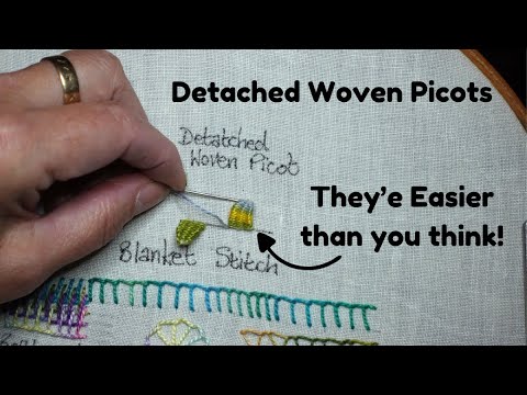 Woven Picot Stitch Made Easy for Beginners! - YouTube