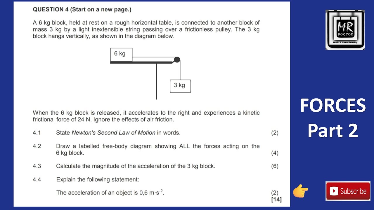 Grade 11 | Physical sciences P1 | Forces Part 2 - YouTube