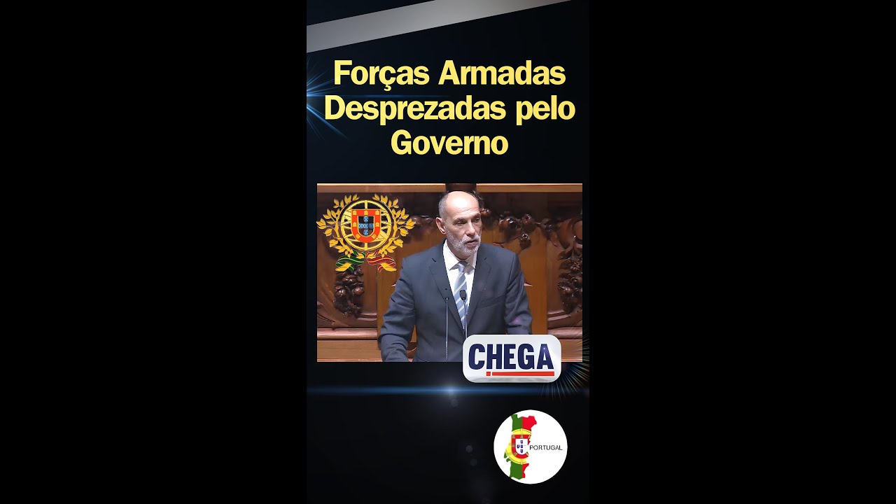 Chega- Falta de Compromisso: Governo com Forças Armadas - YouTube