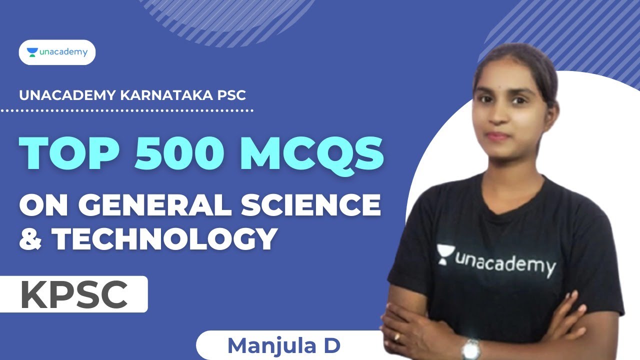 Top 500 MCQs on General Science & Technology | KPSC | Manjula D ...